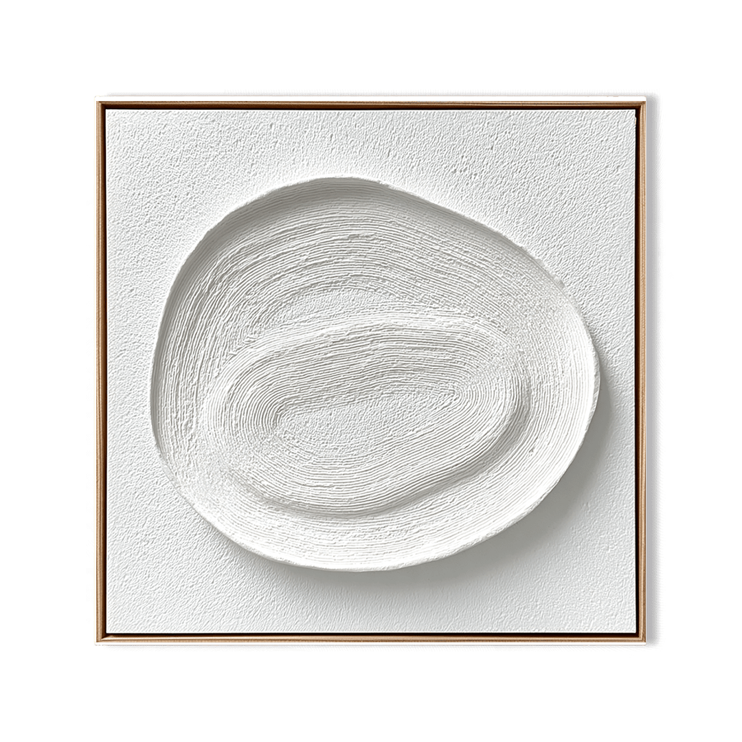 White Layered Texture Painting – Organic Wall Art | Artwepaint – Yartly
